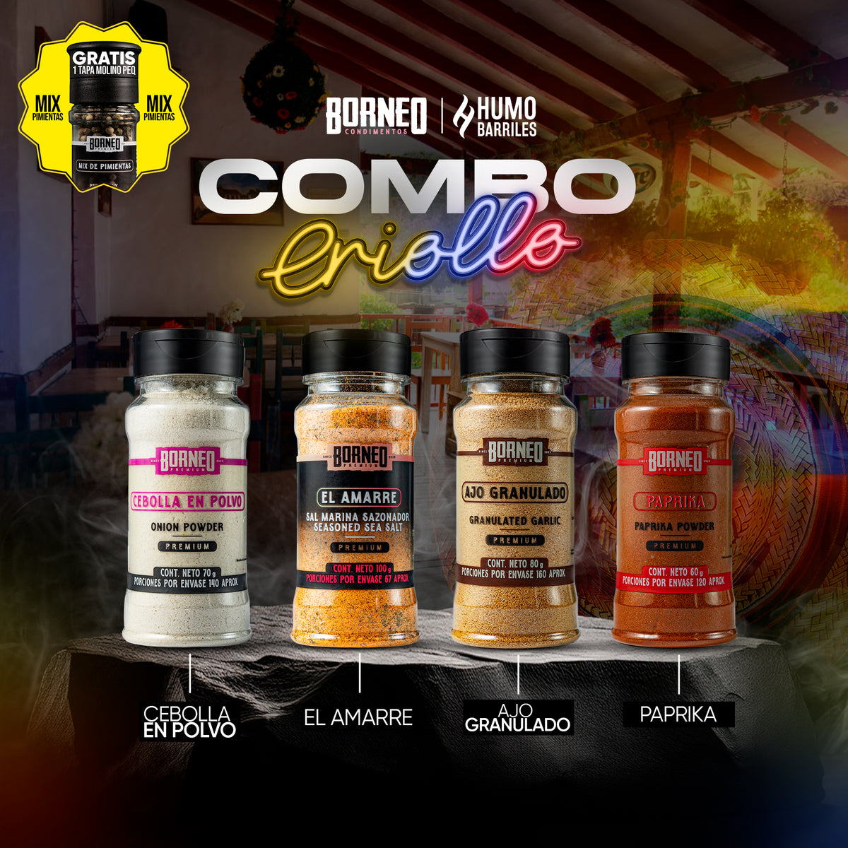 Combo Criollo – Humo barriles