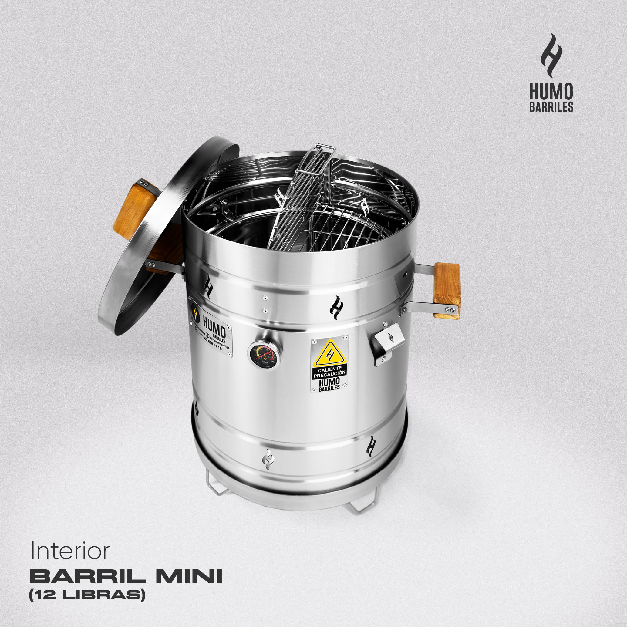 Barril Mini de 12LB – Humo barriles