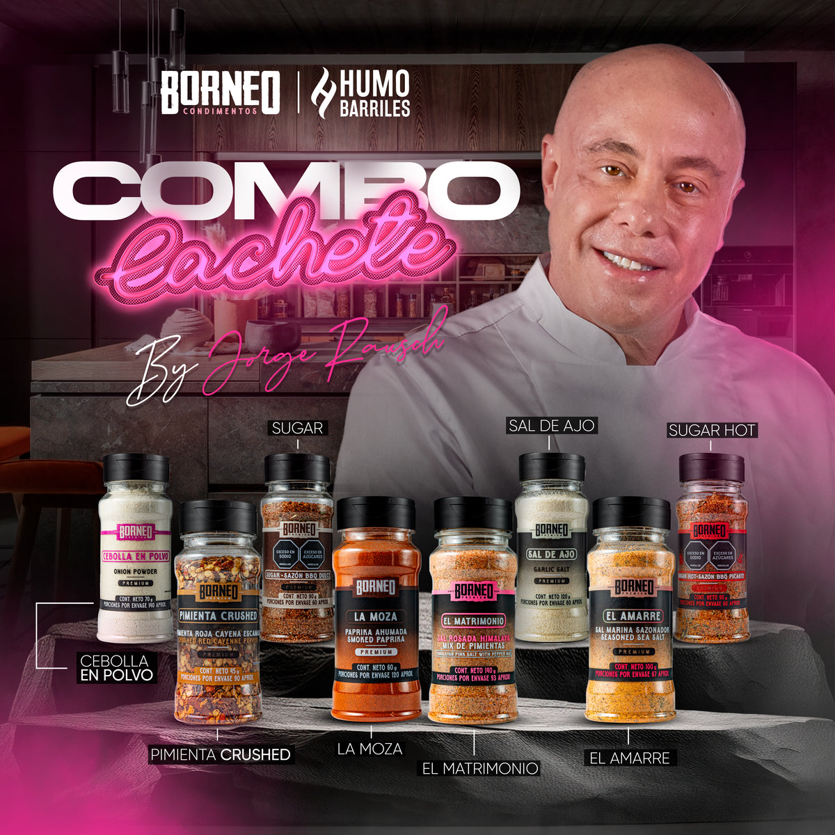 Combo Cachete by Jorge Rausch – Humo barriles