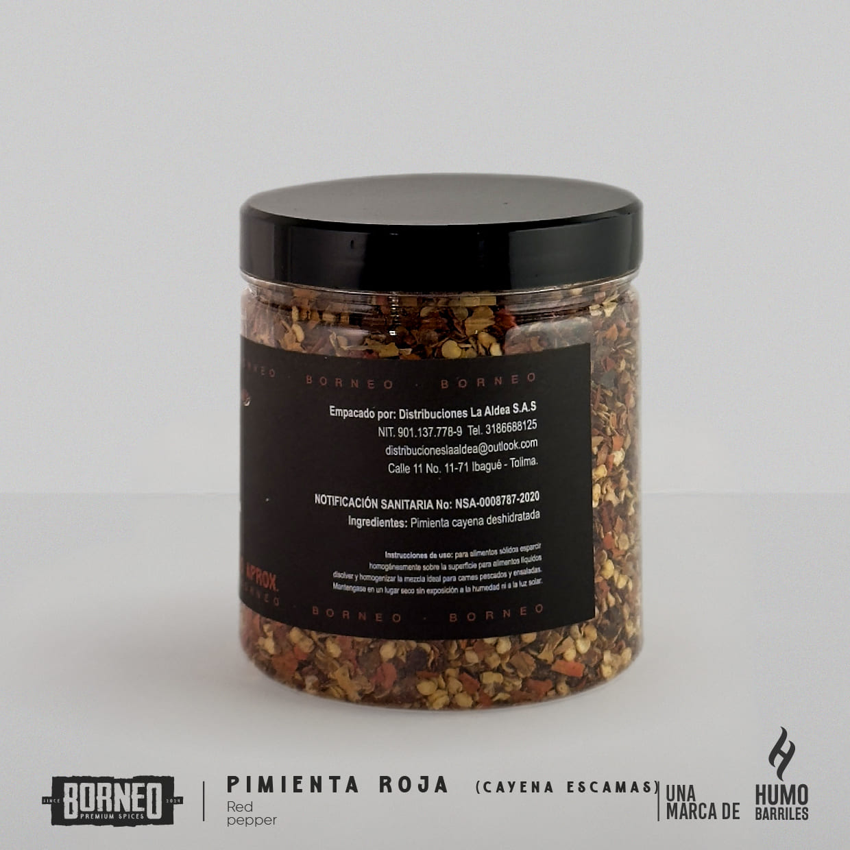 PIMIENTA ROJA CAYENA ESCAMAS 200 GR. – Humo barriles